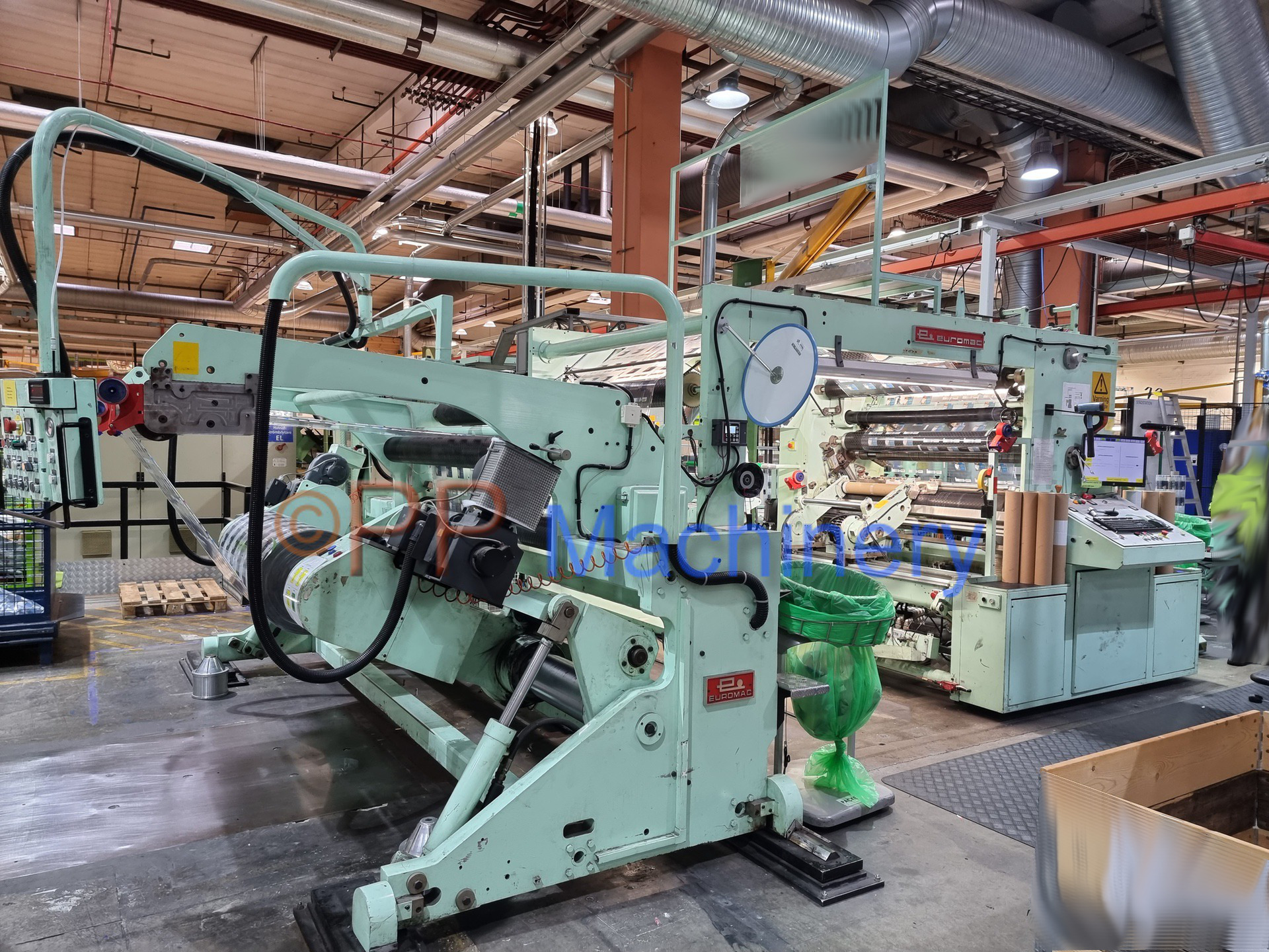 EUROMAC Slitter Rewinder 1500 mm for flexibles – PP Machinery ...