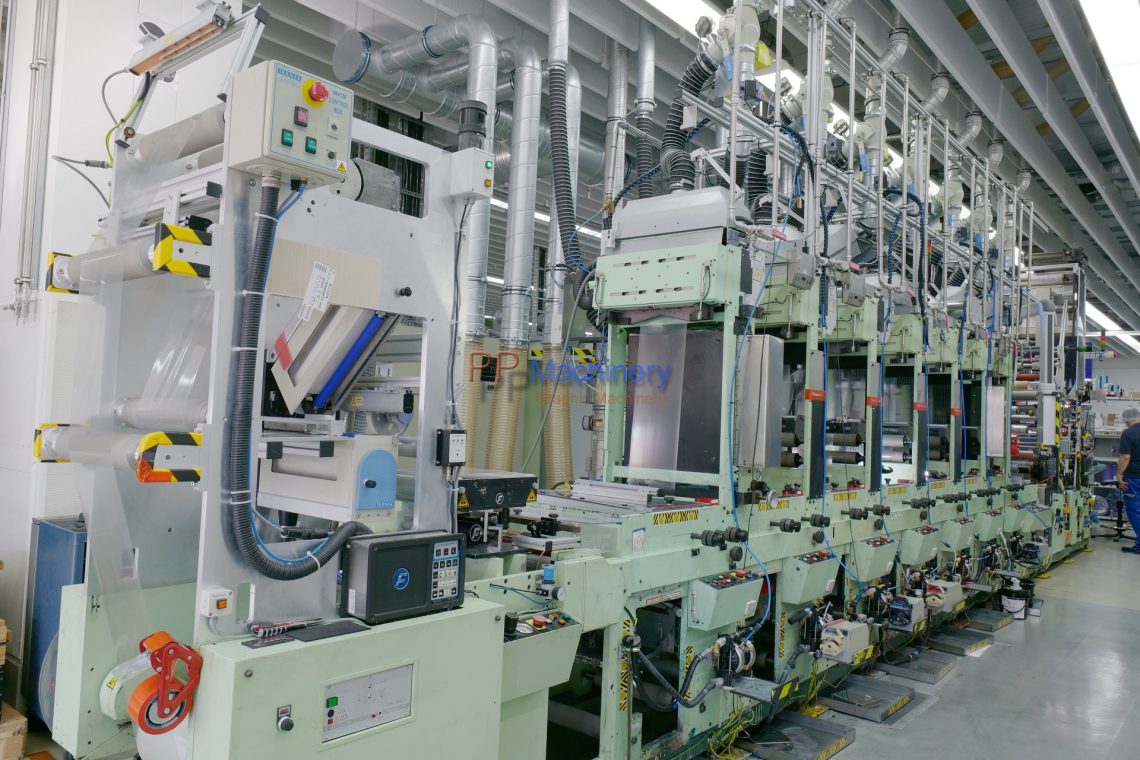 Edale 330 – 7 colours Flexo press very special machine – adhesive ...