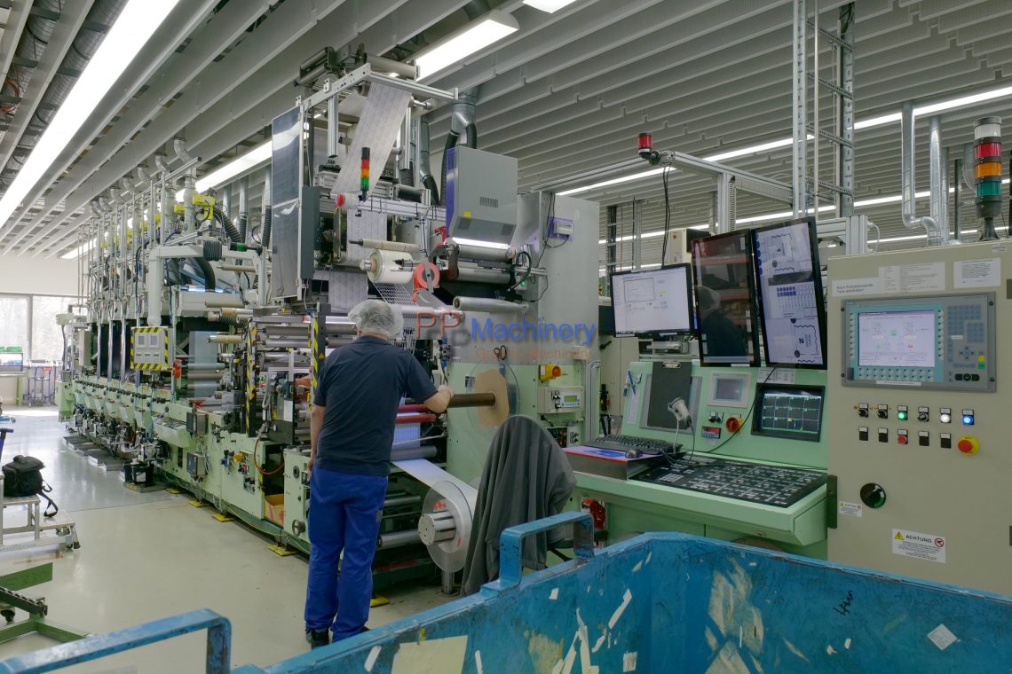 Edale 330 – 7 colours Flexo press very special machine – adhesive ...