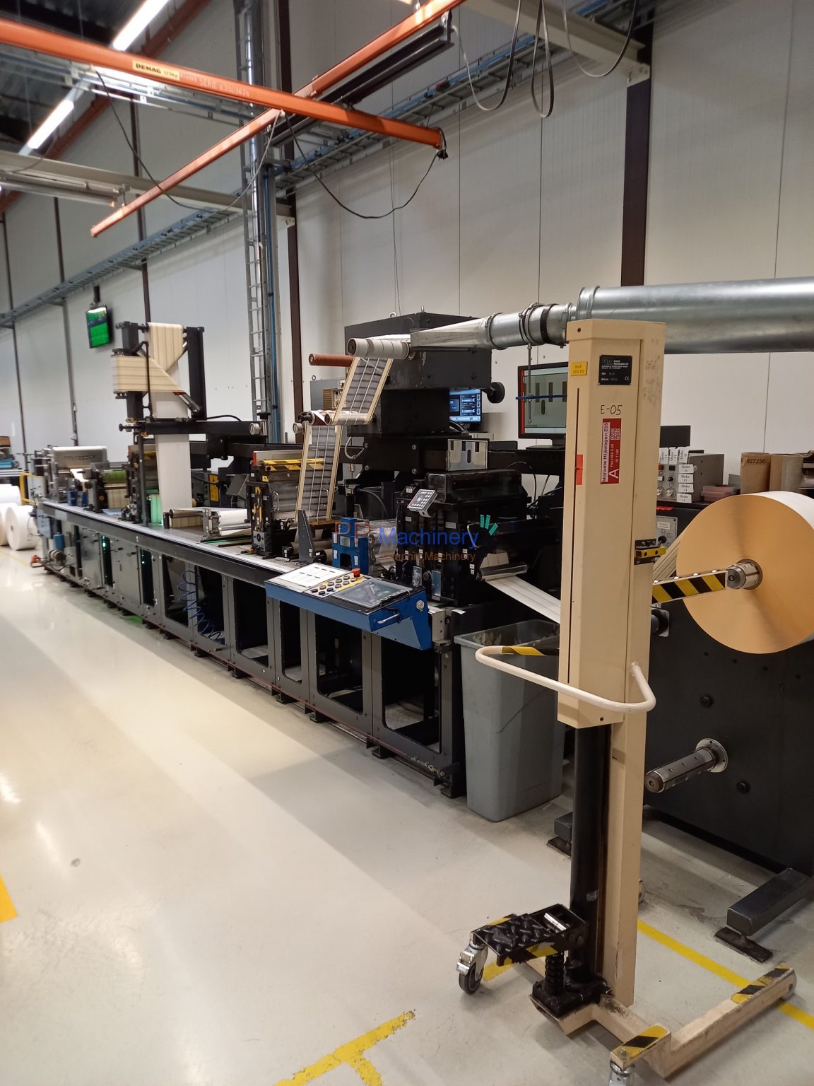 GALLUS EM 260 2 COLOURS FLEXO LABEL PRESS WITH TURNING BAR AND WEB ...