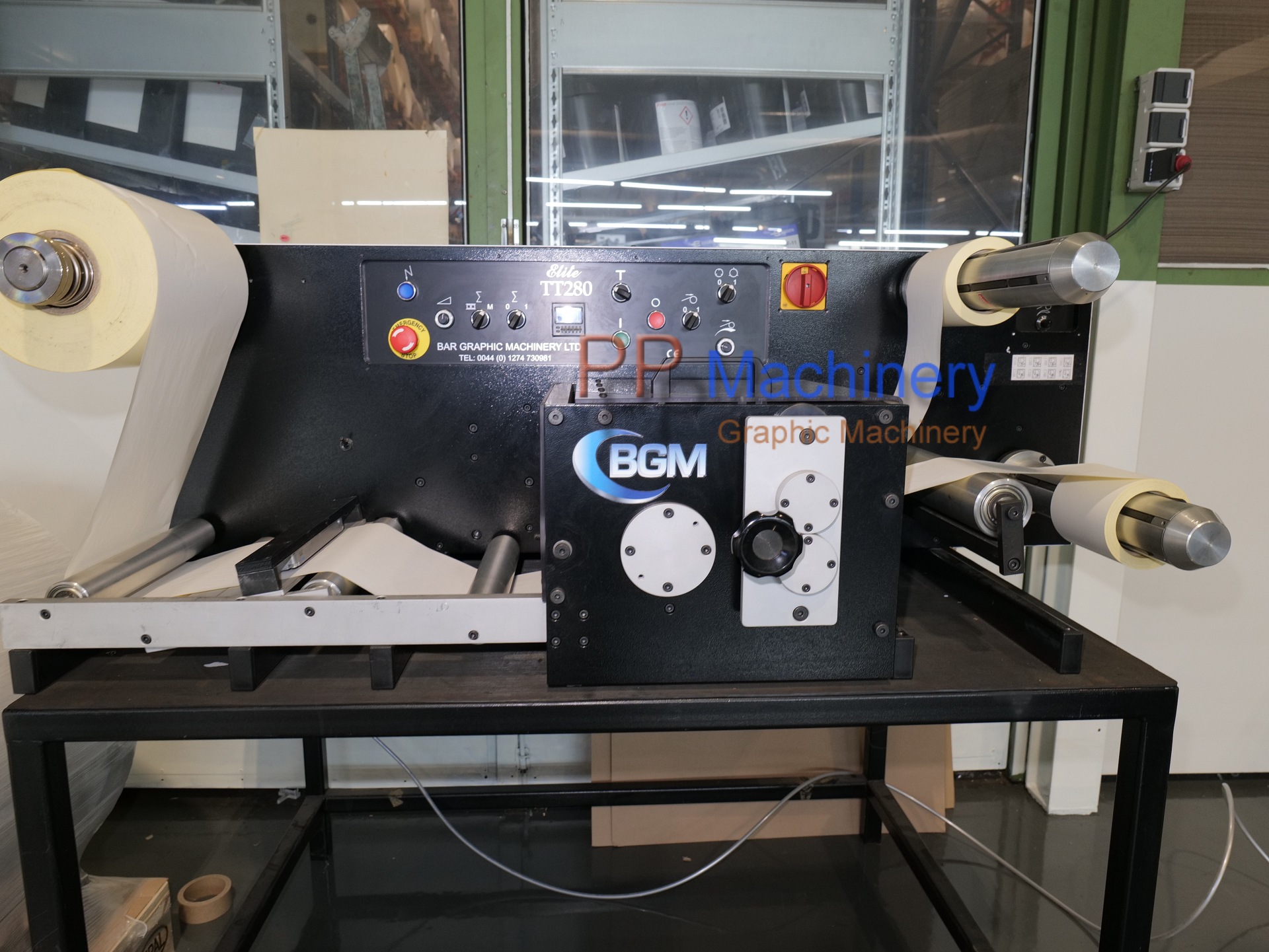 BGM Elite TT 280 table slitter Rewinder – PP Machinery – Printing ...