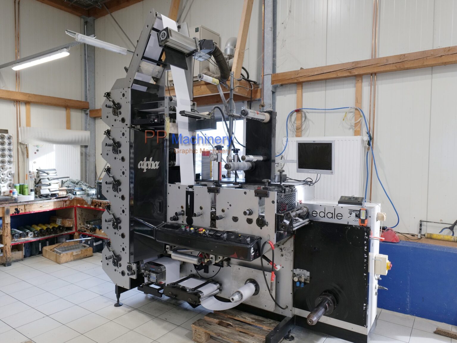 Edale Alpha 5 colours flexo label press + 4 colours flexo – 2 machines ...