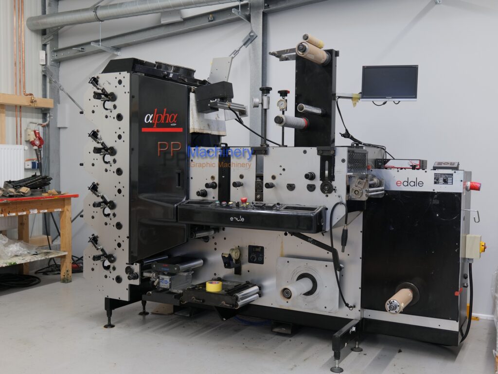 Edale Alpha 5 colours flexo label press + 4 colours flexo – 2 machines ...