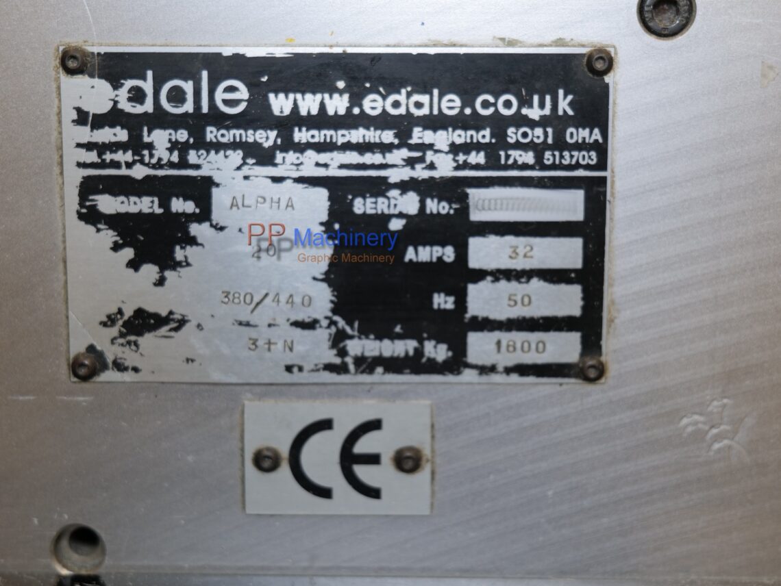 Edale Alpha 5 colours flexo label press + 4 colours flexo – 2 machines ...