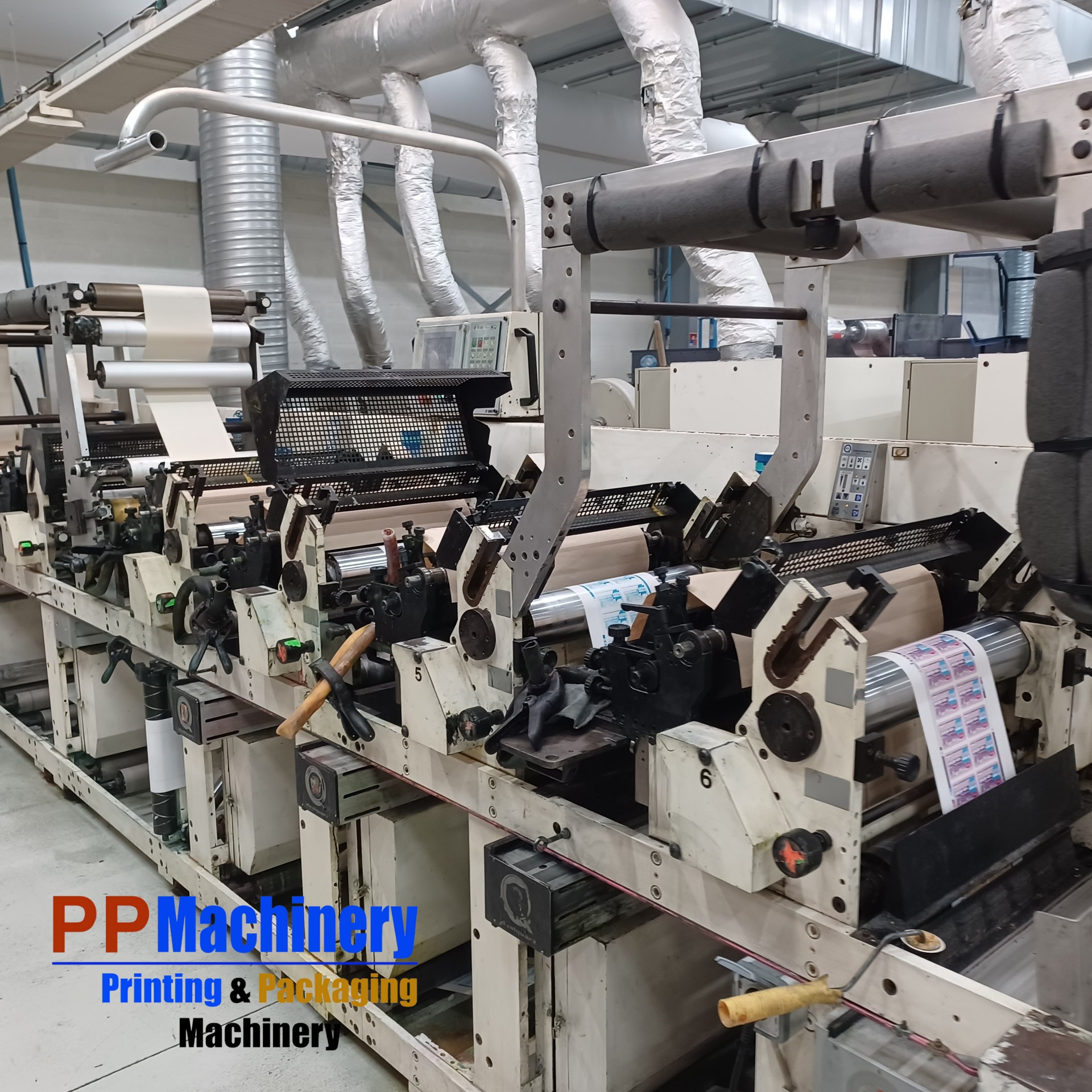 Omet Flexy 420 8 colours Flexo press with UV and IR dryers – delam ...