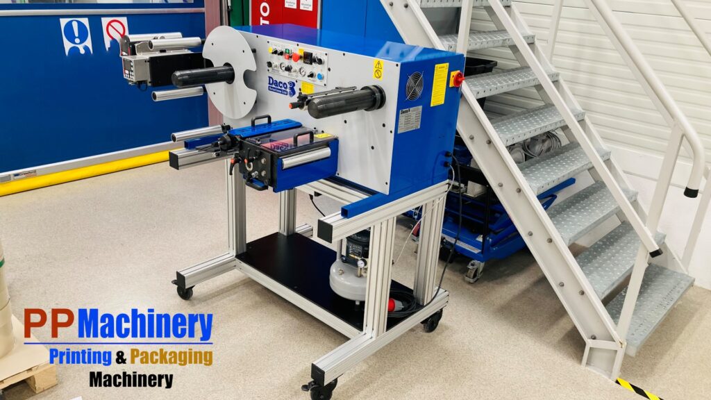 2021 Daco DT250 Tabletop Slitter Rewinder with BST web guide – PP Machinery – Printing ...