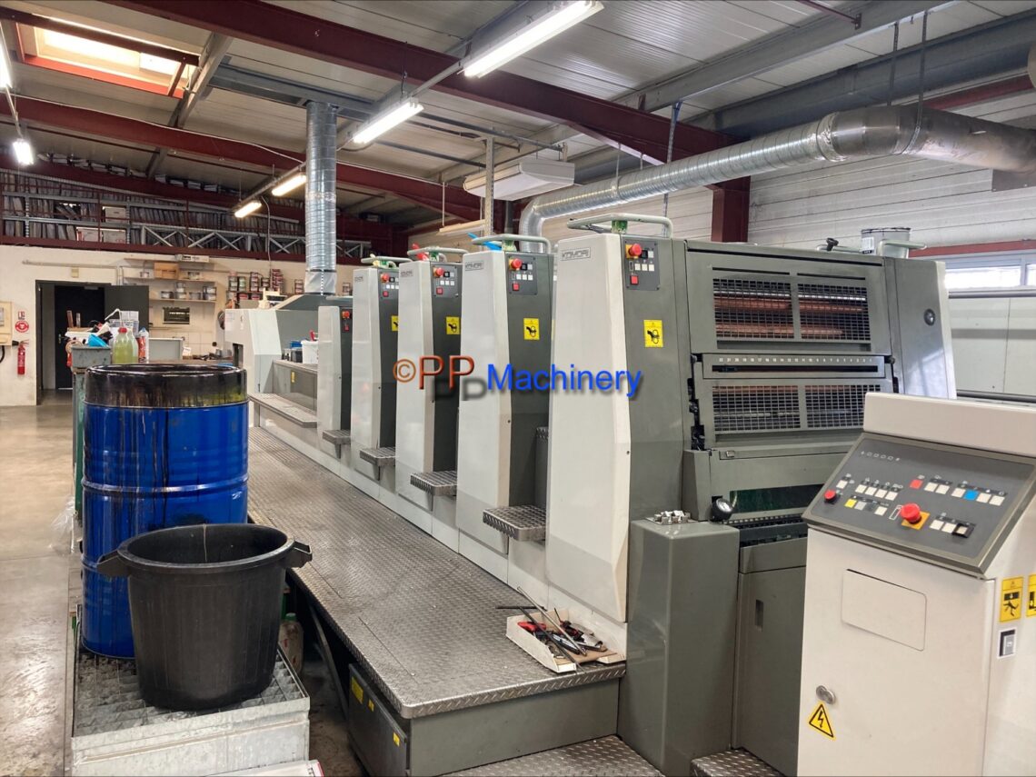 Komori LS-429 4 colours offset printing press + varnishing – PP ...