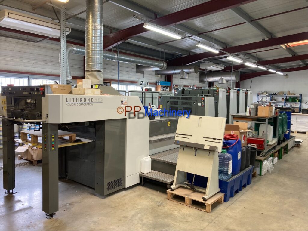 Komori LS-429 4 colours offset printing press + varnishing – PP ...