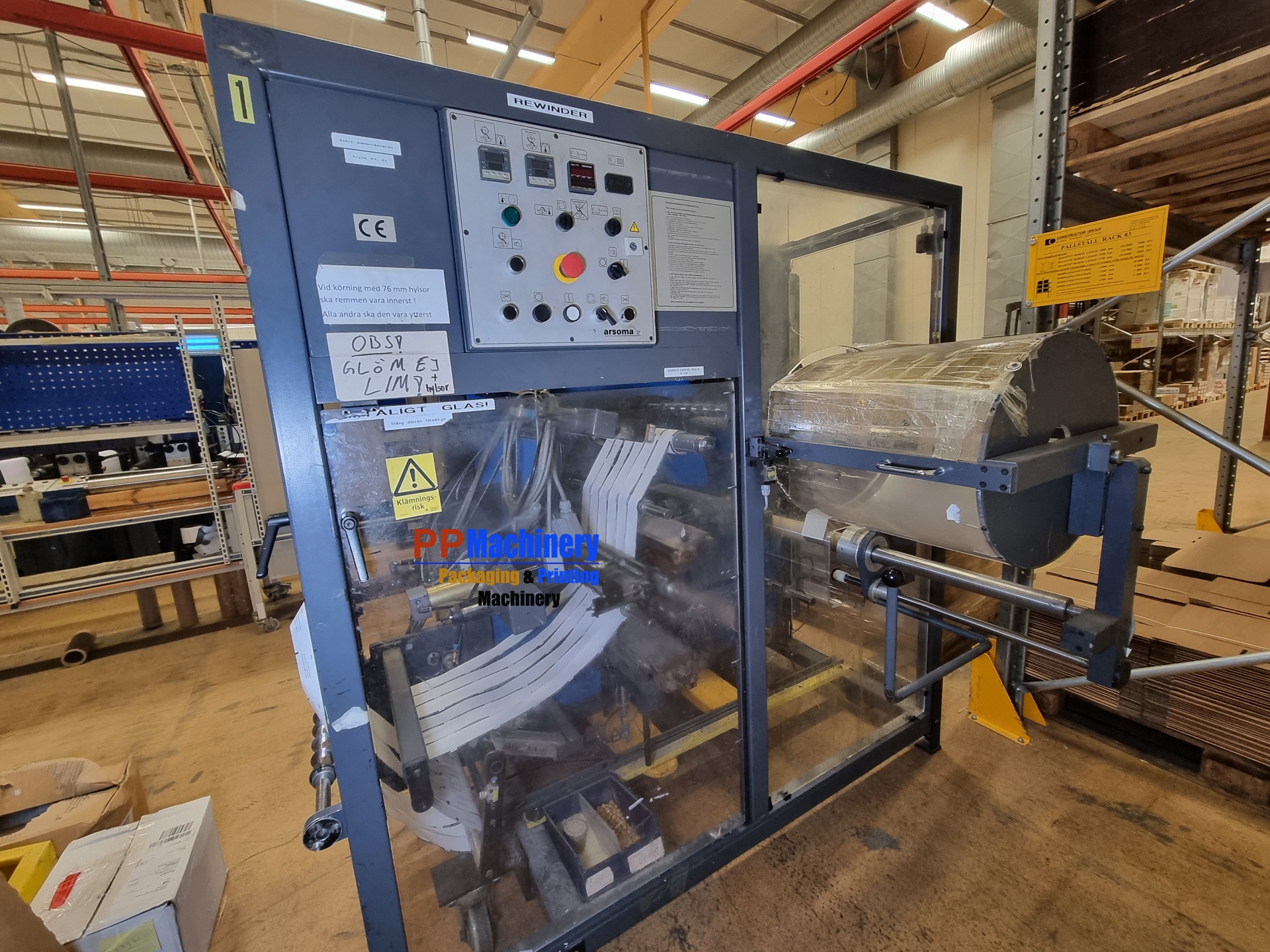 Gallus Arsoma TR 510 – 510 mm Turret rewinder for labels – PP Machinery ...