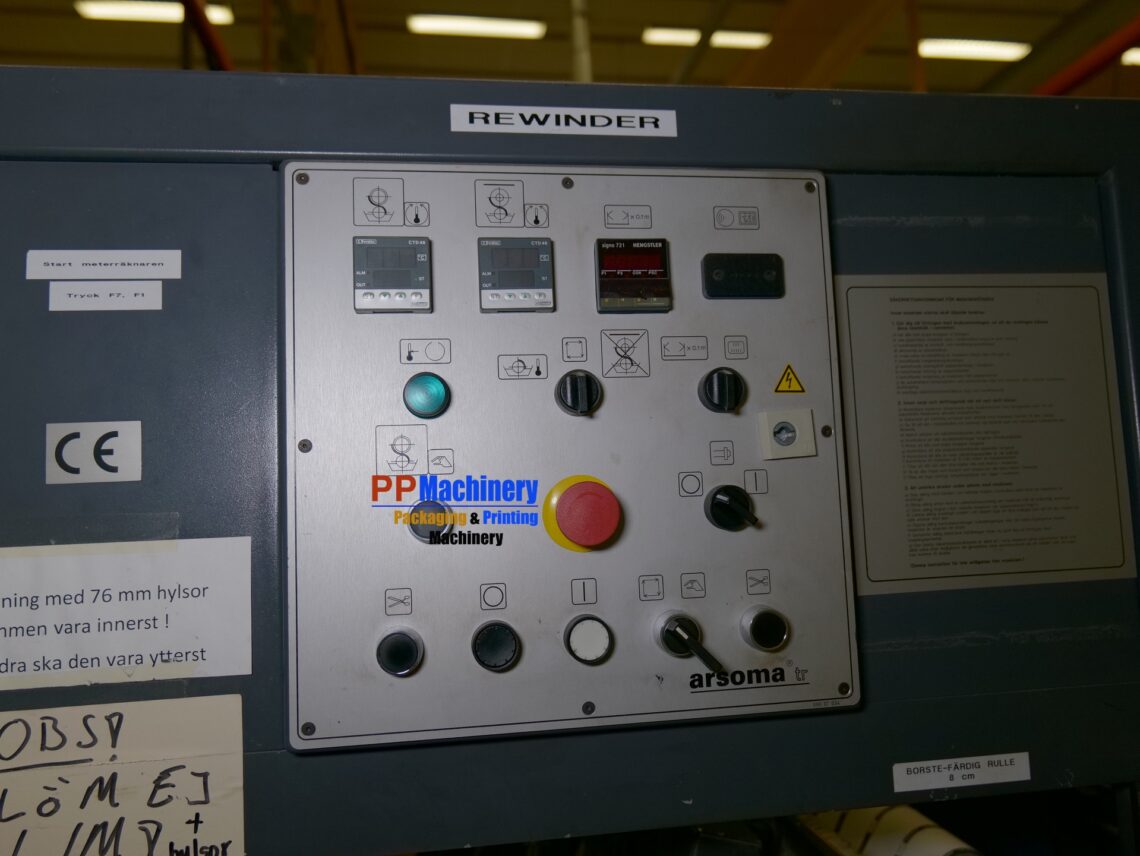 Gallus Arsoma TR 510 – 510 mm Turret rewinder for labels – PP Machinery ...