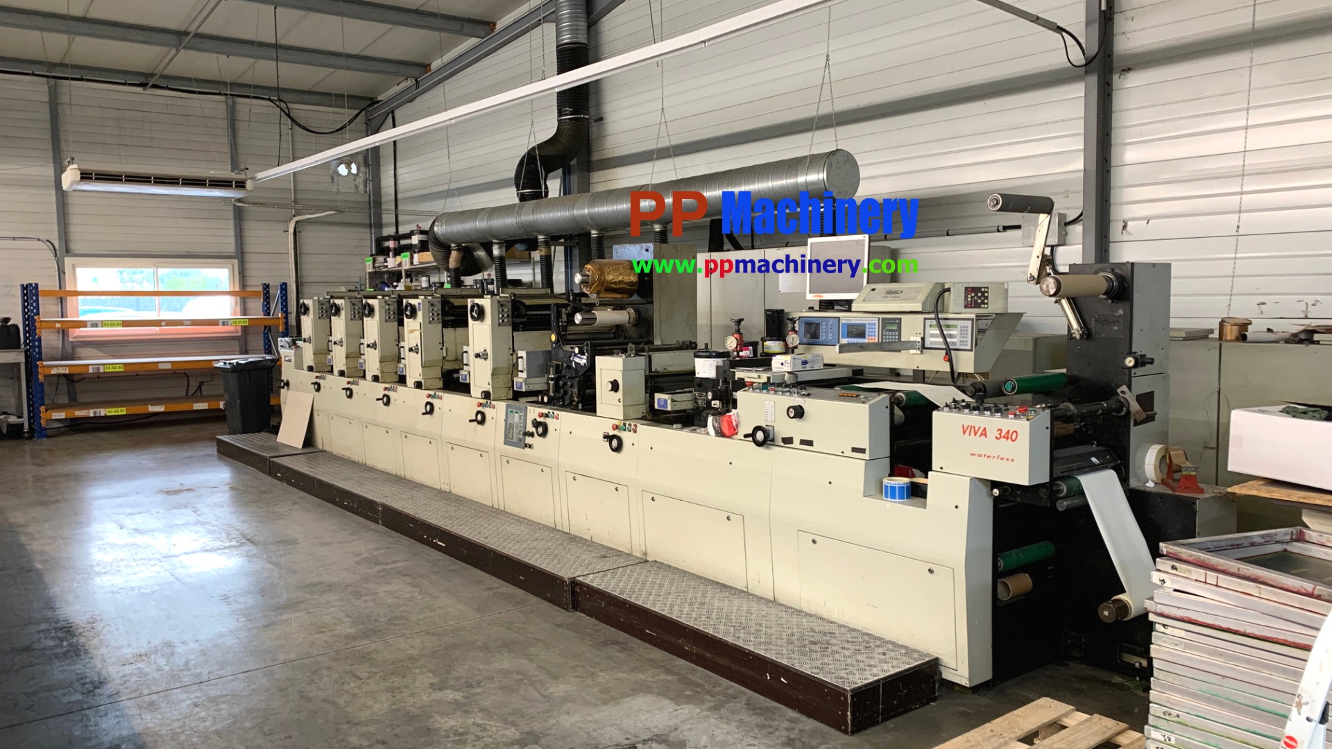 2003 Codimag Viva 340 5 colours offset + Flexo varnishing intermittend ...