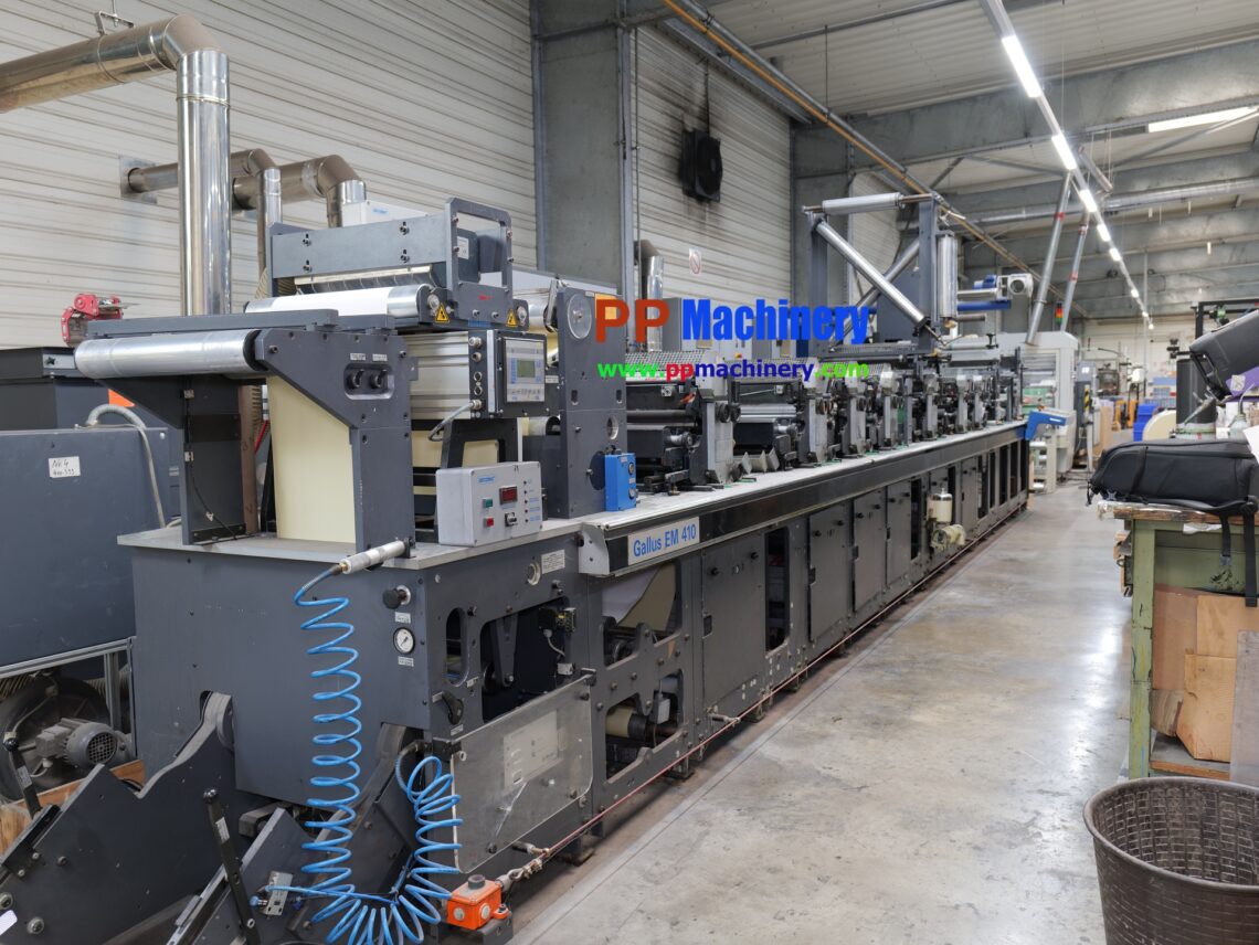 Gallus EM 410 7 Colours Flexo Label Press from 2006 With Chilled ...