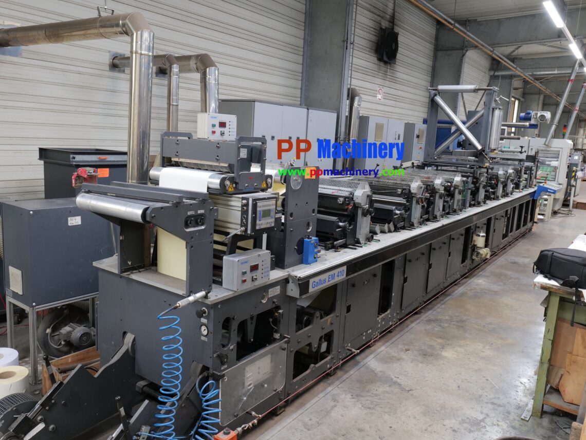 Gallus EM 410 7 Colours Flexo Label Press from 2006 With Chilled ...