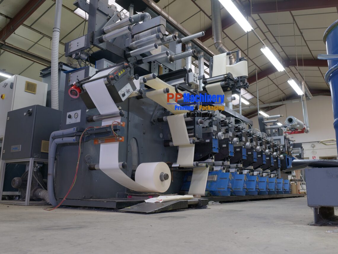 2001 Gallus EM 280 7 Colours Flexo Label Press with Chilled rollers and ...