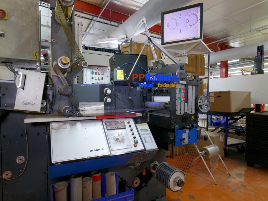 Gallus EM 280 8 colours with chilled rollers and flatbed die cutting ...