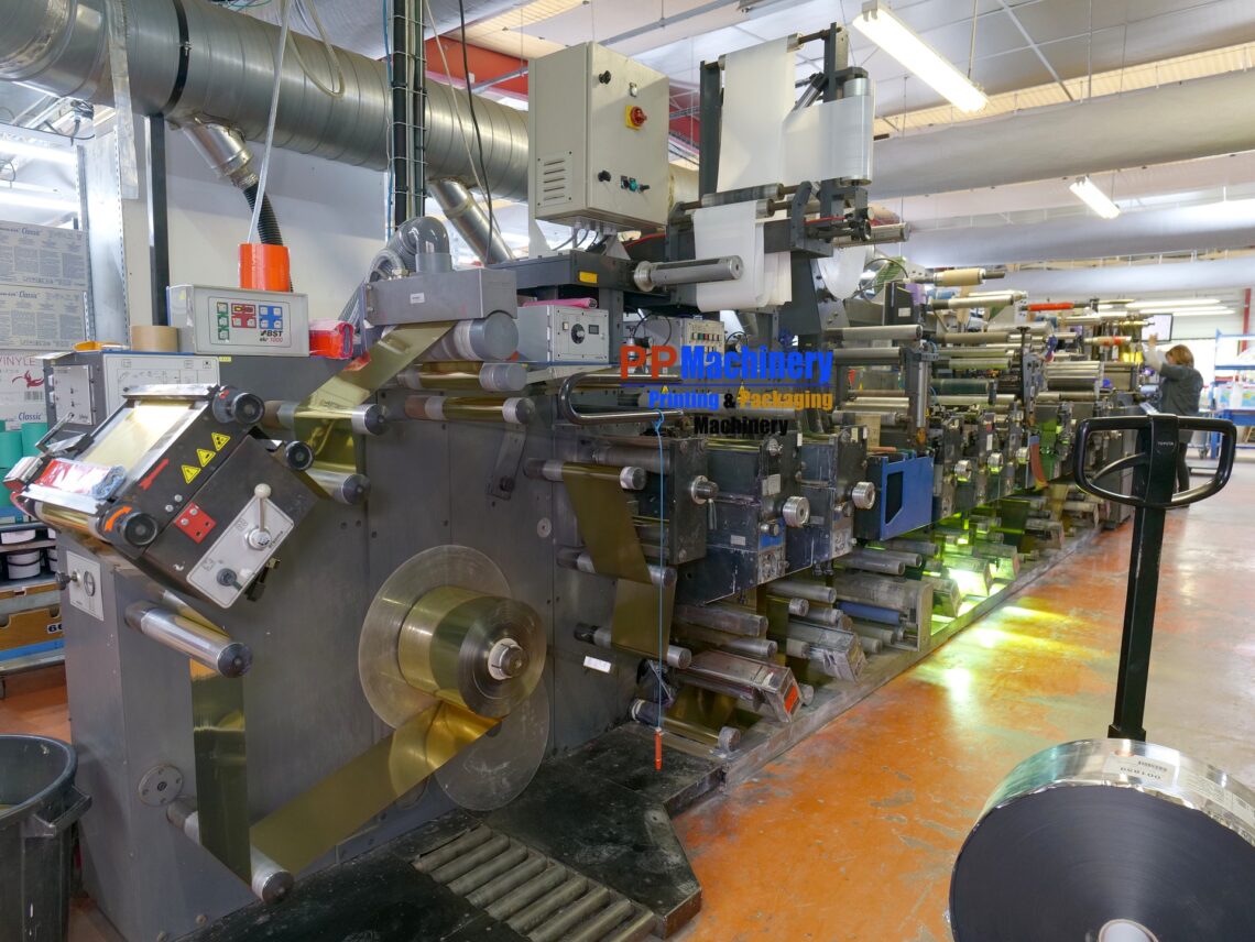 Gallus EM 280 8 colours with chilled rollers and flatbed die cutting ...