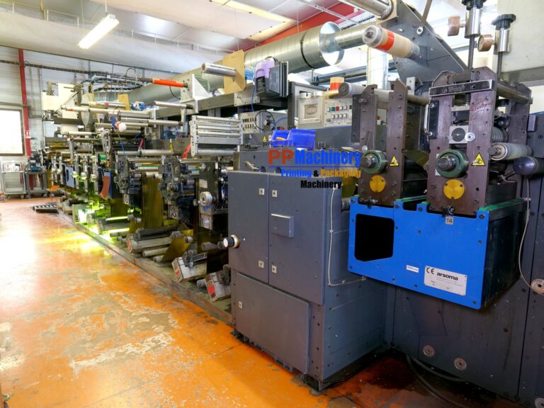 Gallus EM 280 8 colours with chilled rollers and flatbed die cutting ...