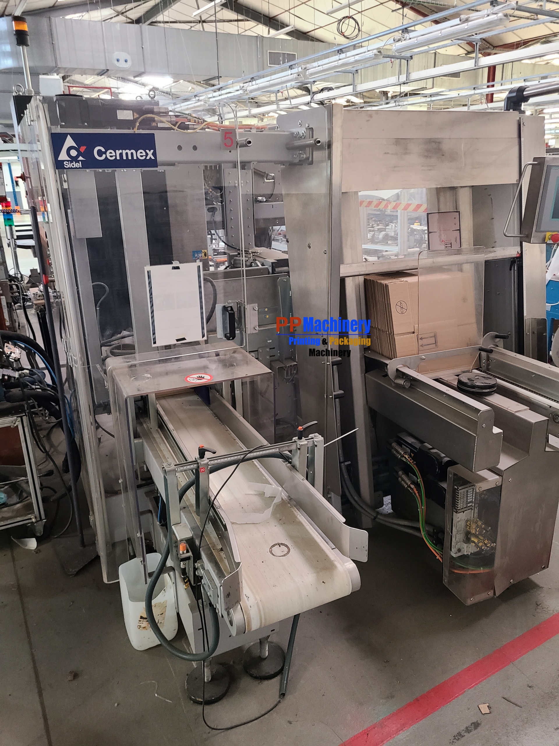 Sidel Cermex SW 21.40 case packing machine – PP Machinery – Printing ...