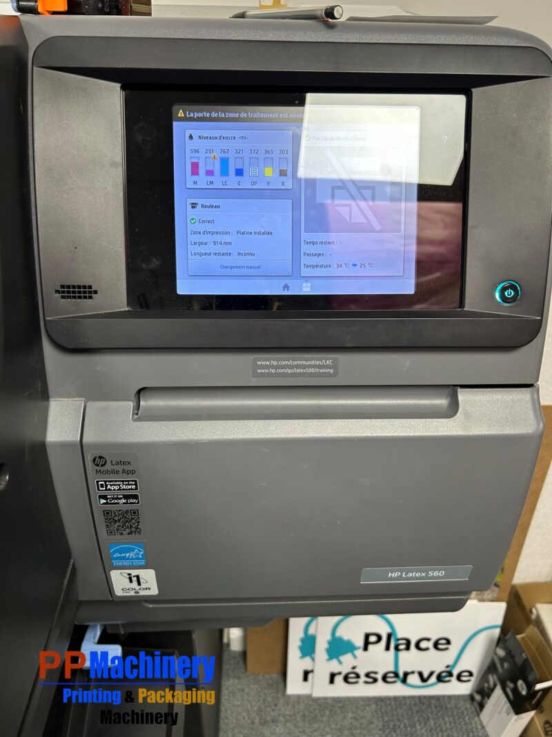 HP LATEX 560 (6 colors + OP) from 2018 – PP Machinery – Printing ...