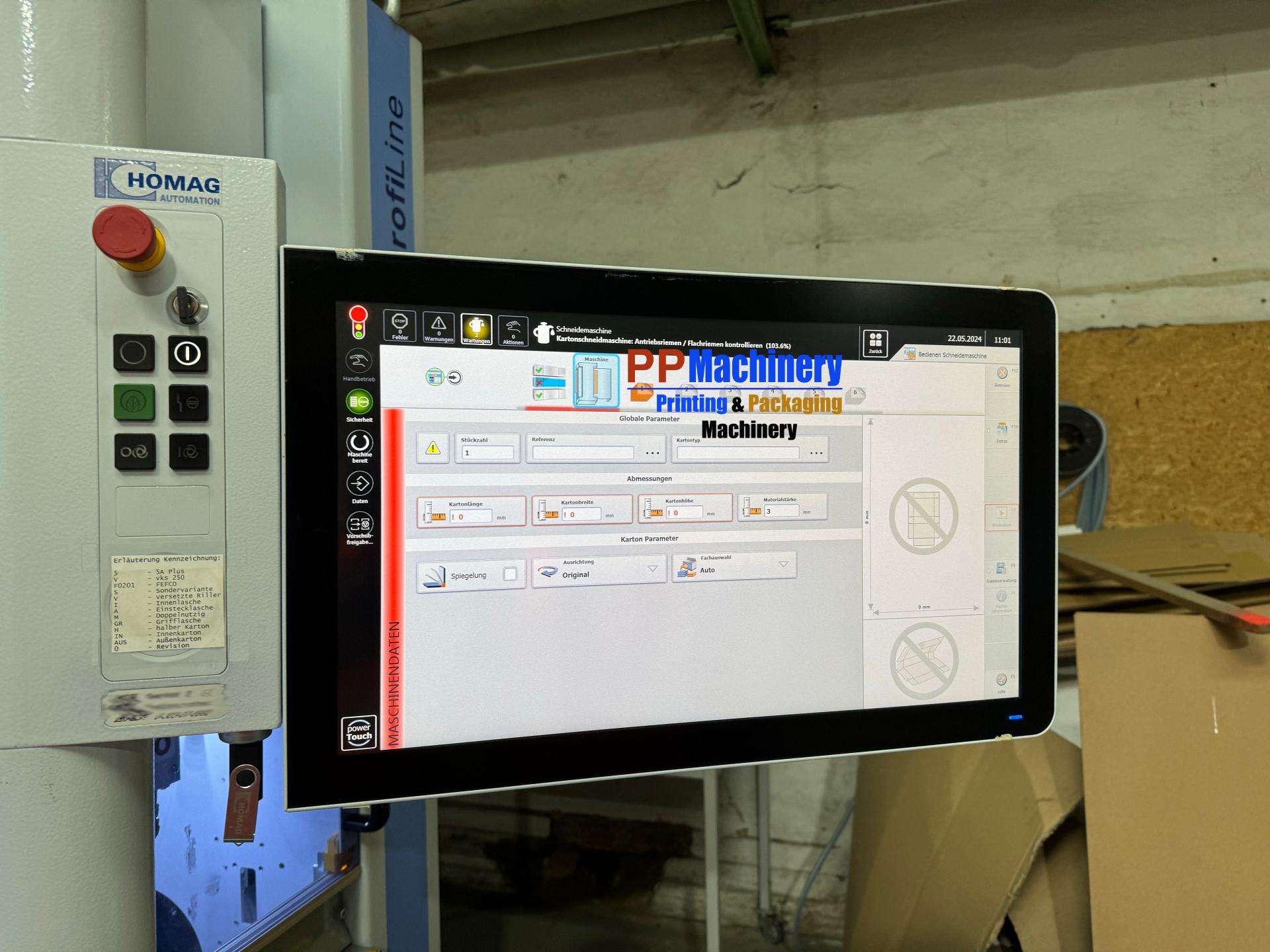 HOMAG AUTOMATION VKS 250 Profiline Powertouch from 2015 – PP Machinery ...